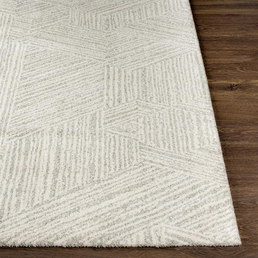 allen + roth Billow Cream 5 Ft. 3 In. x 7 Ft. 3 In. Area Rug in the ...