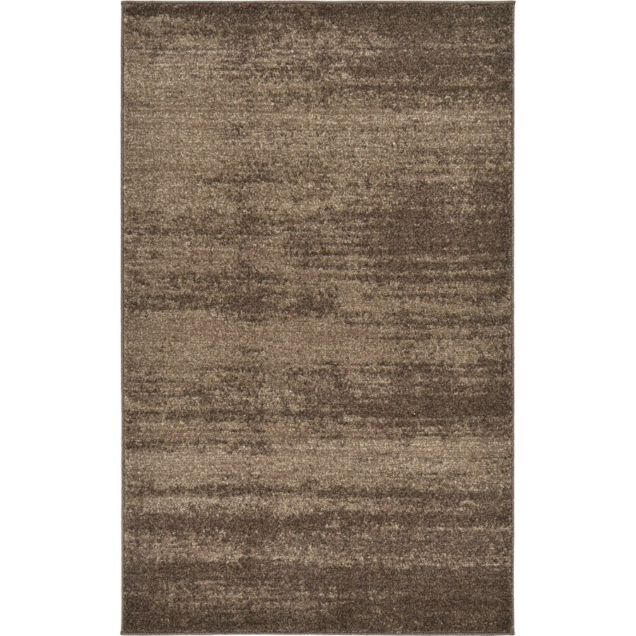 Unique Loom Lucille Del Mar 3 x 5 Brown/Light Brown Indoor Distressed ...