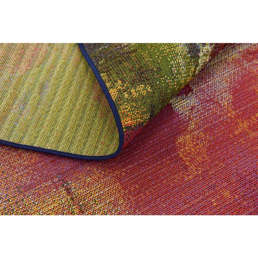 Unique Loom Azera Outdoor 10 x 12 Multi/Beige Indoor/Outdoor Abstract ...