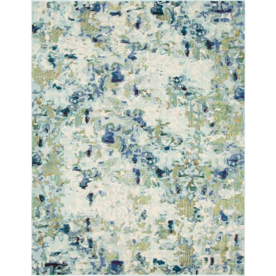 Unique Loom Champagne Chromatic Light Blue/Ivory Rectangular Indoor ...