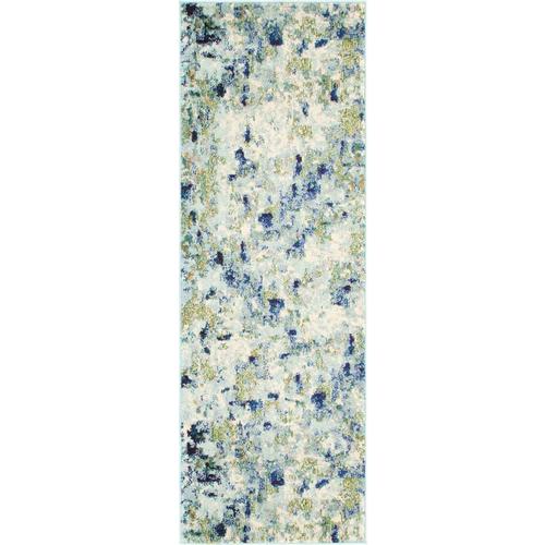 Unique Loom Champagne Chromatic Light Blue/Ivory Indoor Bohemian ...