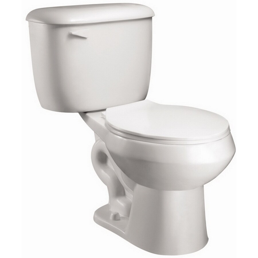 AquaSource White 1.6-GPF (6.06-LPF) 12-in Rough-In Round 2-Piece ...