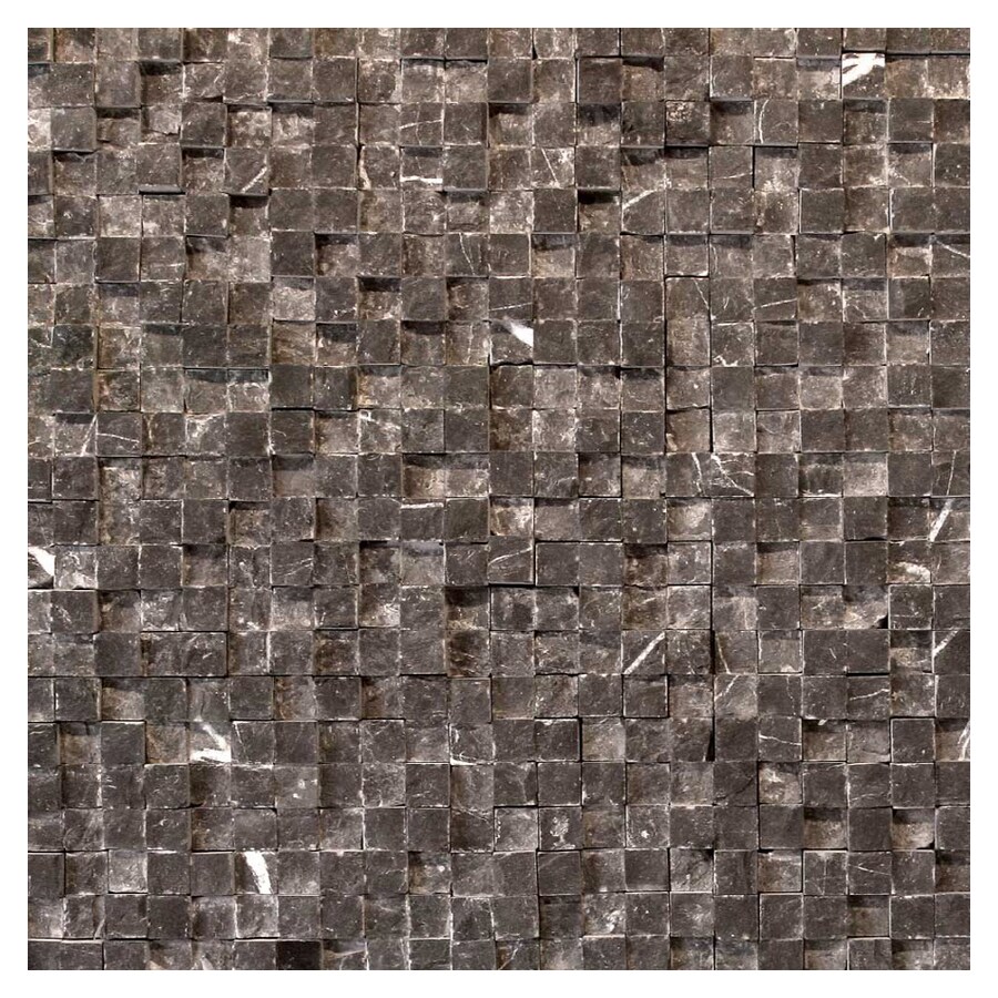 Solistone Cubist Gris Natural Stone Uniform Squares Tile (5-sq. ft/ Box ...