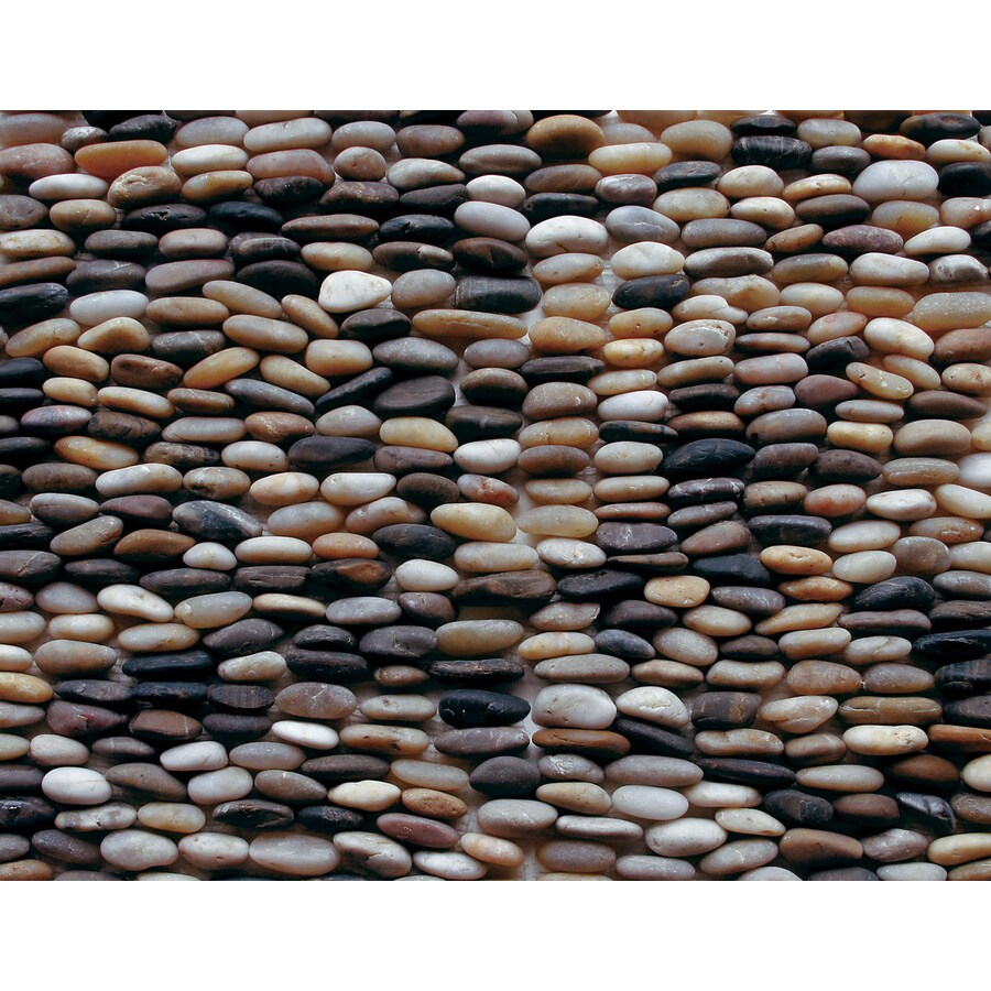Solistone 18-Pack Standing Pebbles Corolla Honed Pebble Mosaic Random ...