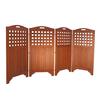 VIFAH 102-in W x 47-in H Natural Acacia Outdoor Privacy Screen at Lowes.com