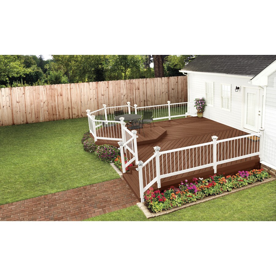 Style Selections (Actual: 1-in x 5.5-in x 8-ft) Red Composite Deck ...