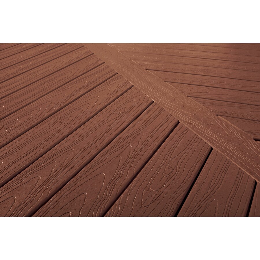 Style Selections (Actual: 1-in x 5.5-in x 8-ft) Red Composite Deck ...