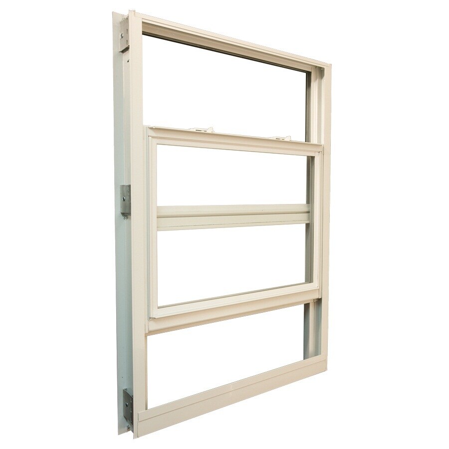Ply Gem 1600 Series Aluminum Double Pane Single Strength Single Hung ...