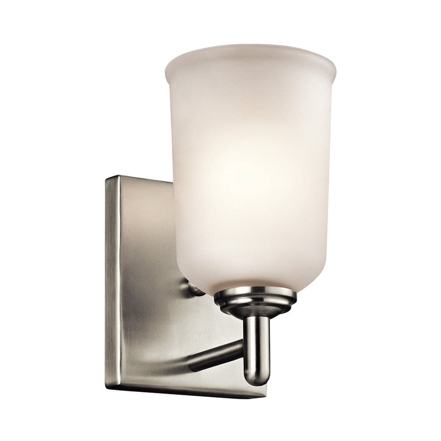 Kichler Shailene 1-Light 5-in Brushed Nickel Cylinder Vanity Light at ...