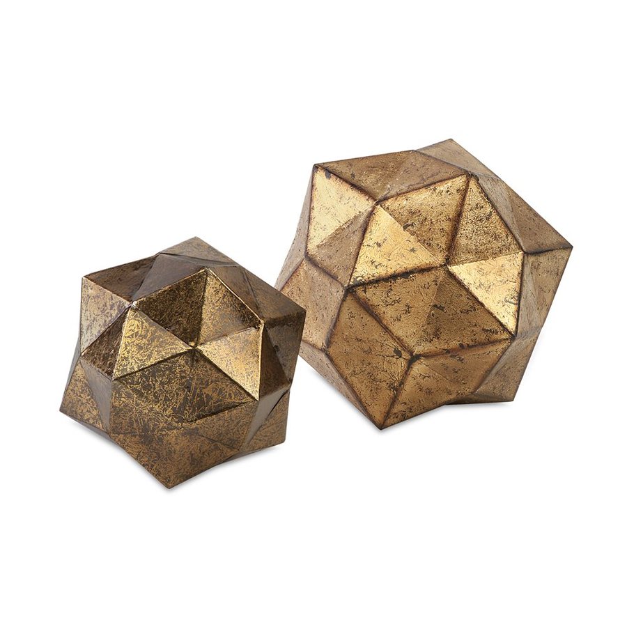 Imax Worldwide Set of 2 Iron Geodesic Balls at Lowes.com