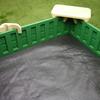 SandLock 59-in x 59-in Green Square Plastic Sandbox at Lowes.com