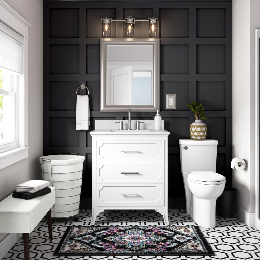 Shop allen + roth Helena Traditional Vanity Bathroom Collection at ...