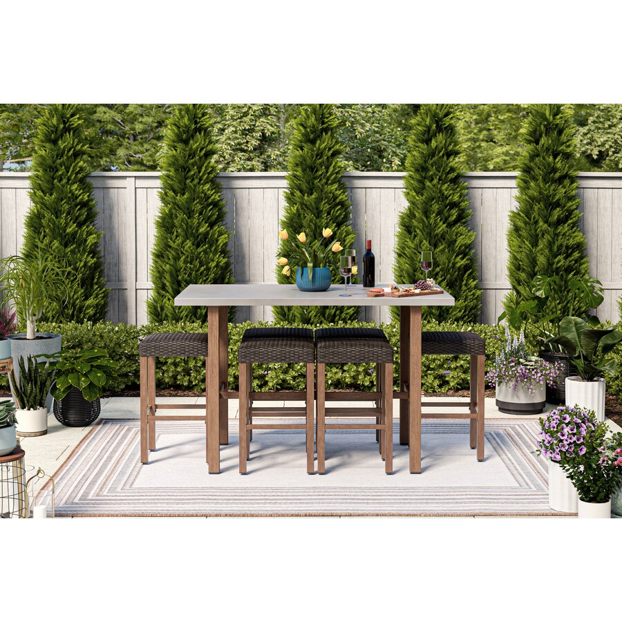 Shop allen + roth Channing 7-Piece Patio Dining Set at Lowes.com
