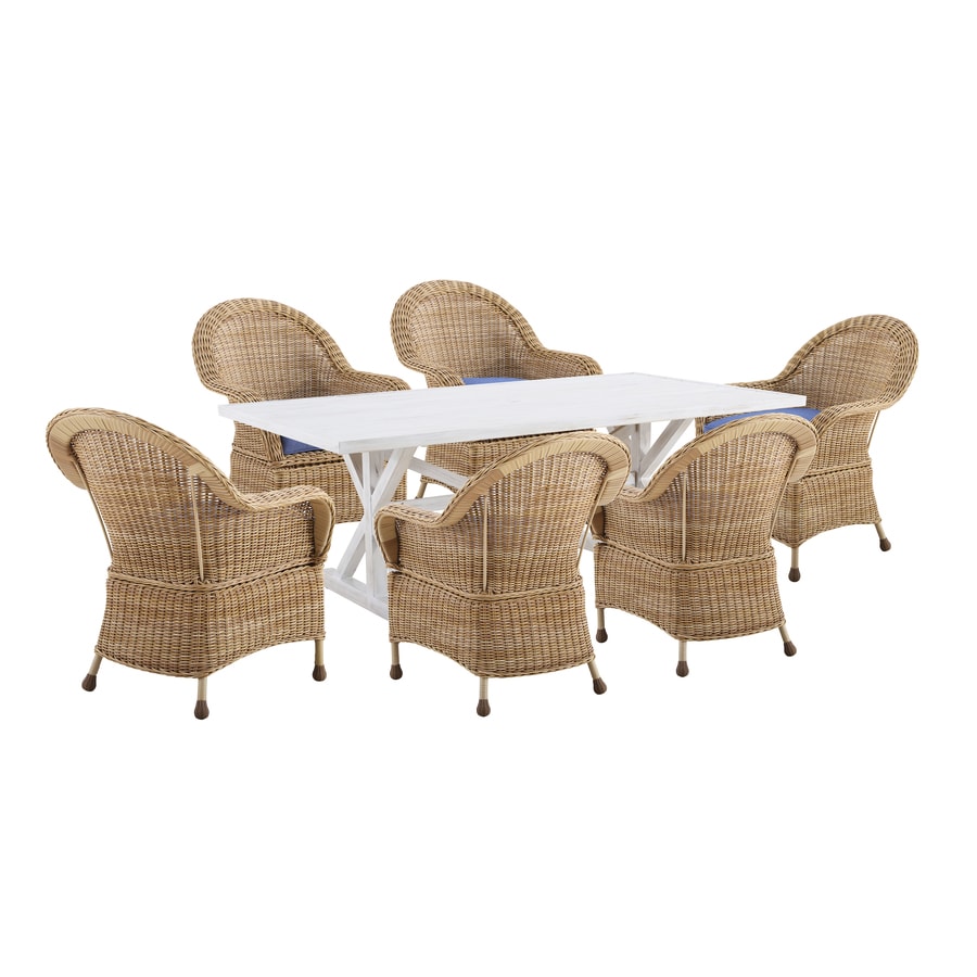 Shop allen + roth Serena Park 7-Piece Patio Dining Set at Lowes.com