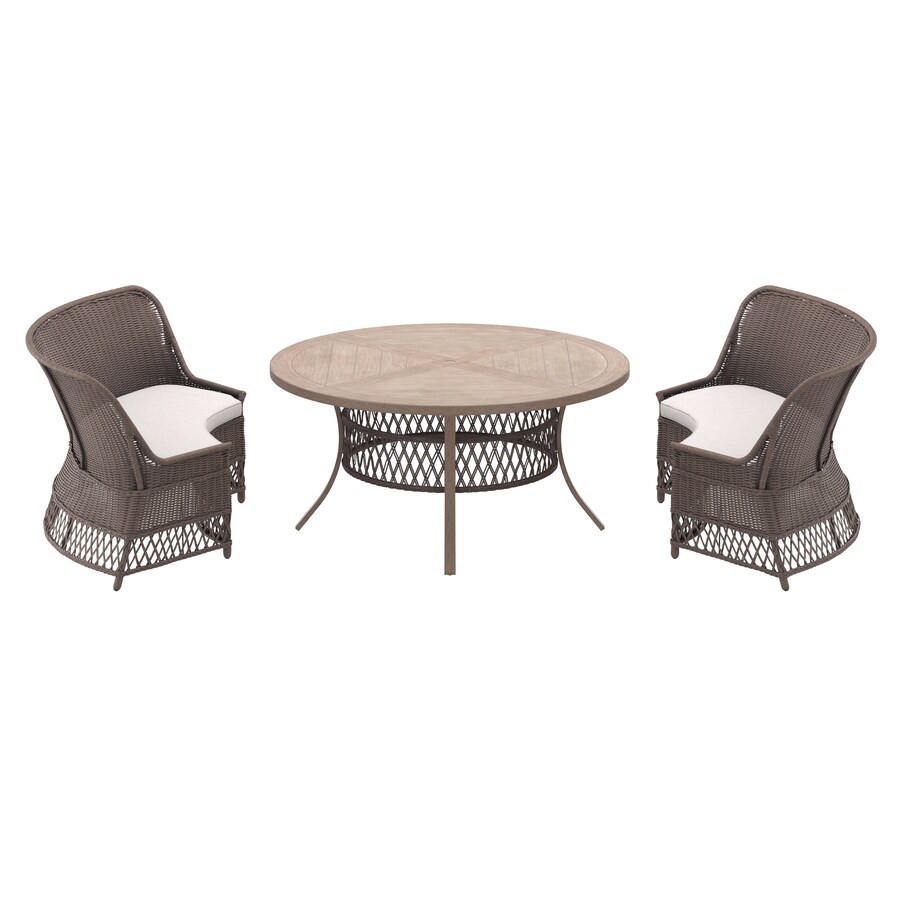 Shop allen + roth Mckinnley 3-Piece Settee Patio Dining Set at Lowes.com