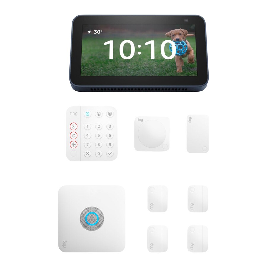Shop Ring Ring Alarm Pro 8-Piece Kit + Amazon Echo Show 5 Blue Bundle ...