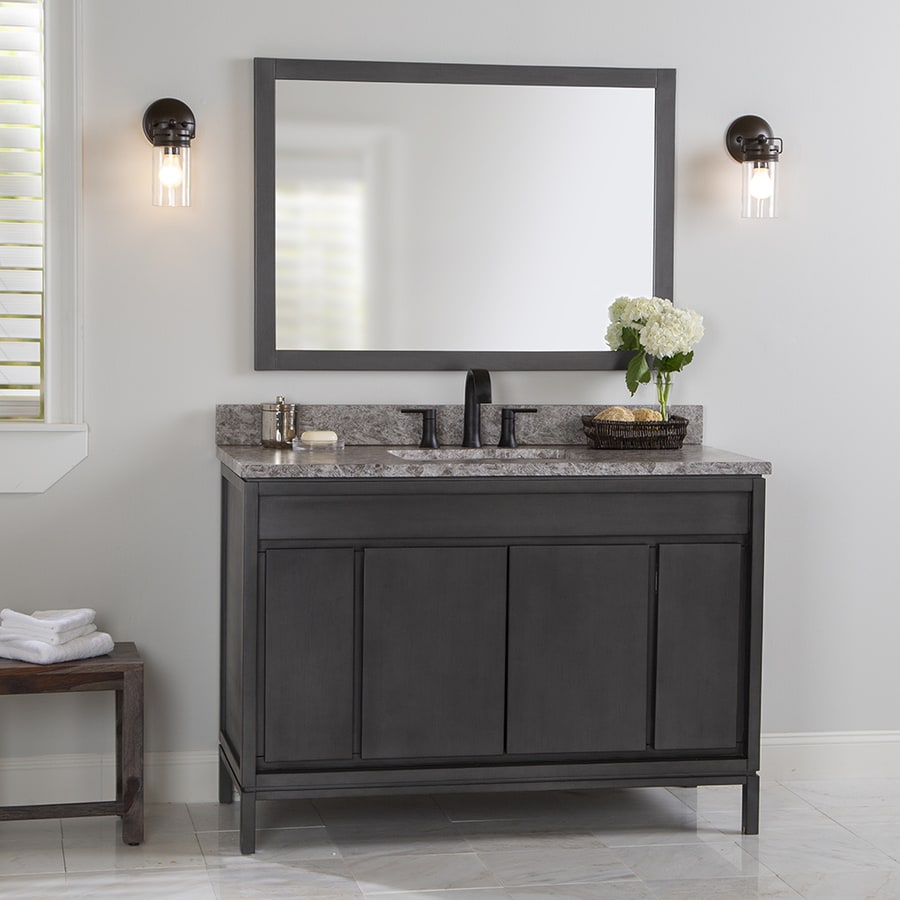 Shop allen + roth Cortona Dusk Bathroom Collection at Lowes.com