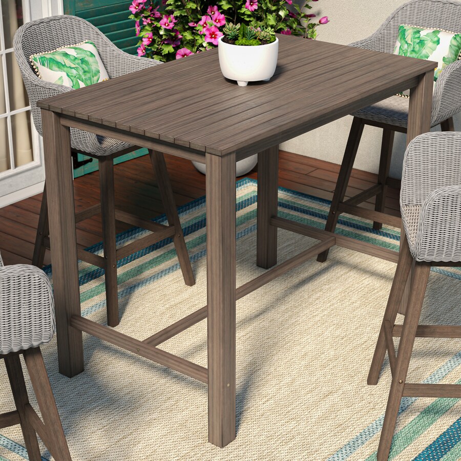 Shop allen + roth Benton Ridge 5-Piece High Dining Patio Set at Lowes.com