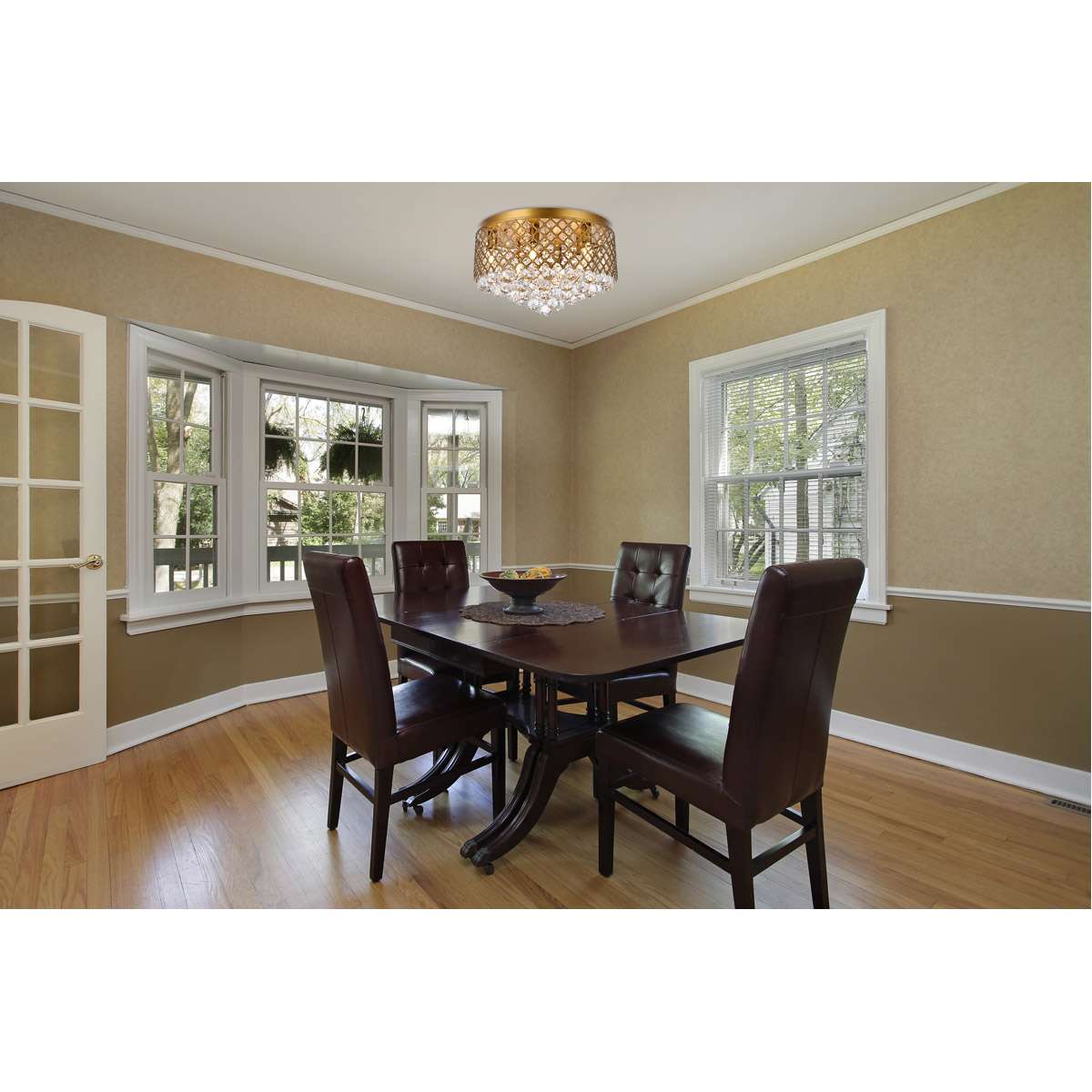 Elegant Lighting Living District LD5010F18BR Tully 6 Light 177 inch ...