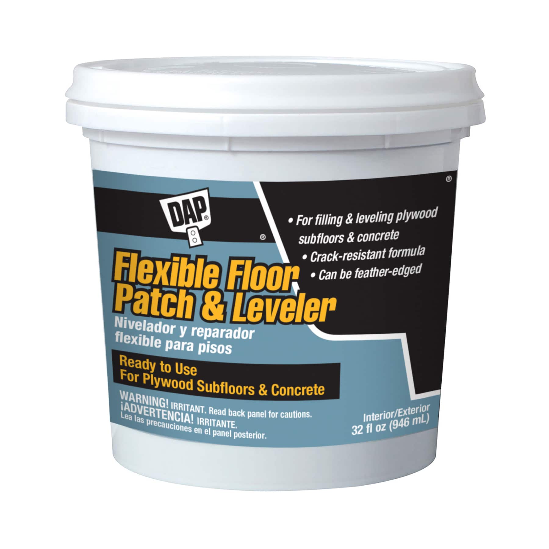 DAP Flexible floor patch and leveler 32-oz Interior Gray Patching ...