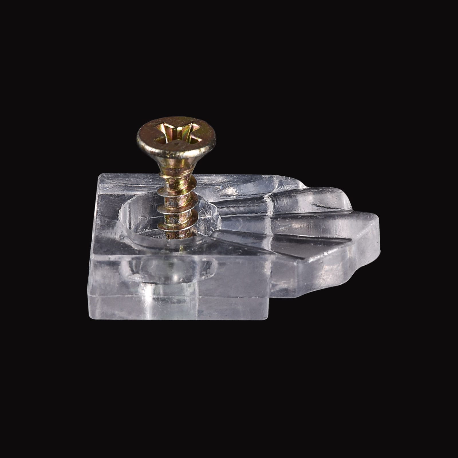 Unique Bargains Glass Retainer Clips Kit 15mmx25mm Cabinet Door Clips ...