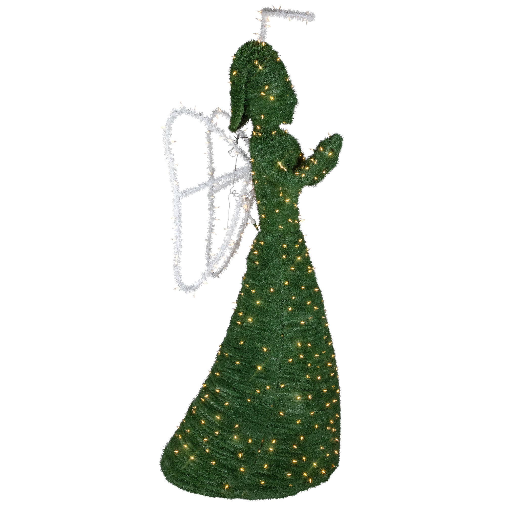 Northlight Lighted Commercial Topiary Angel Outdoor Christmas ...