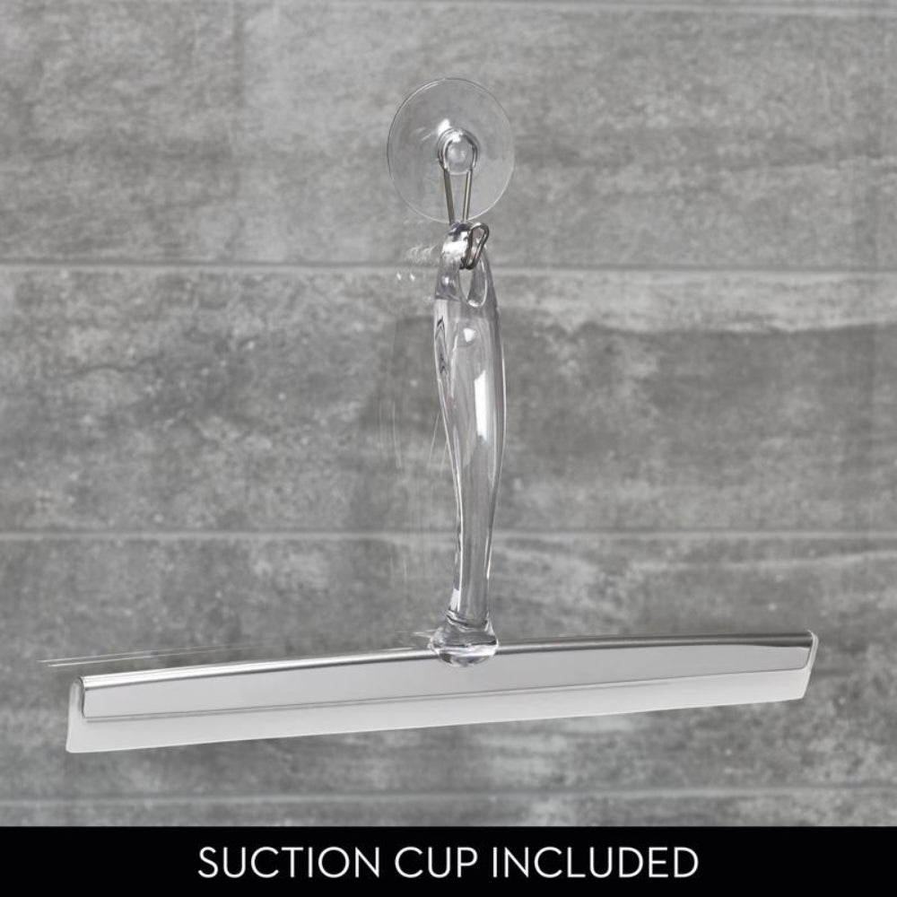 iDesign Zia 12 in. Stainless Steel Shower Squeegee in the Squeegees ...