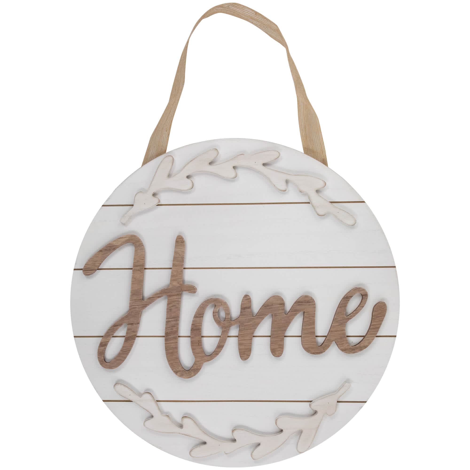 Northlight 15.75 inch Home Daily Branches Wooden Wall Sign in the Wall ...