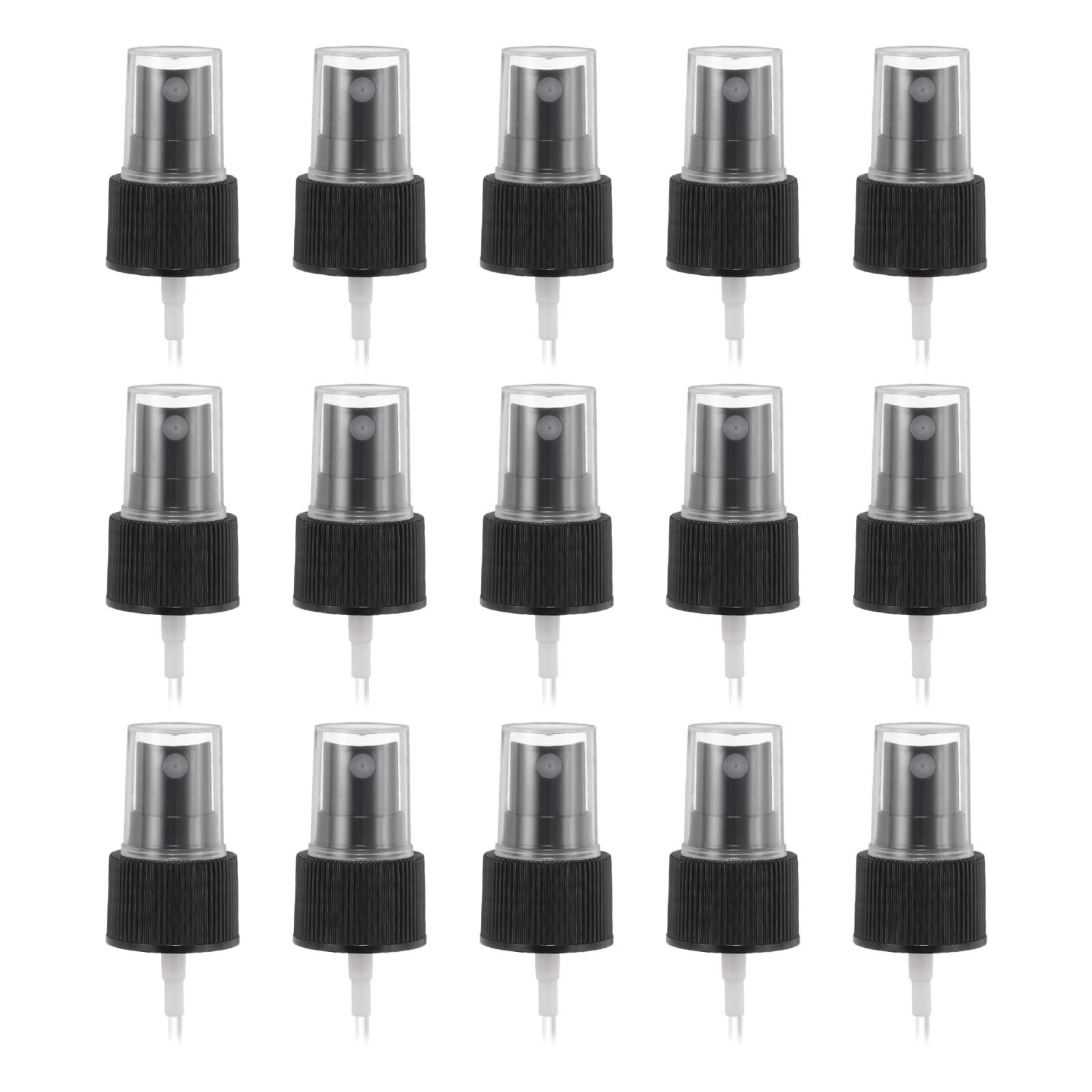 Unique Bargains 50pcs Black Spray Top 24/410 Fine Mist Sprayer Reusable ...