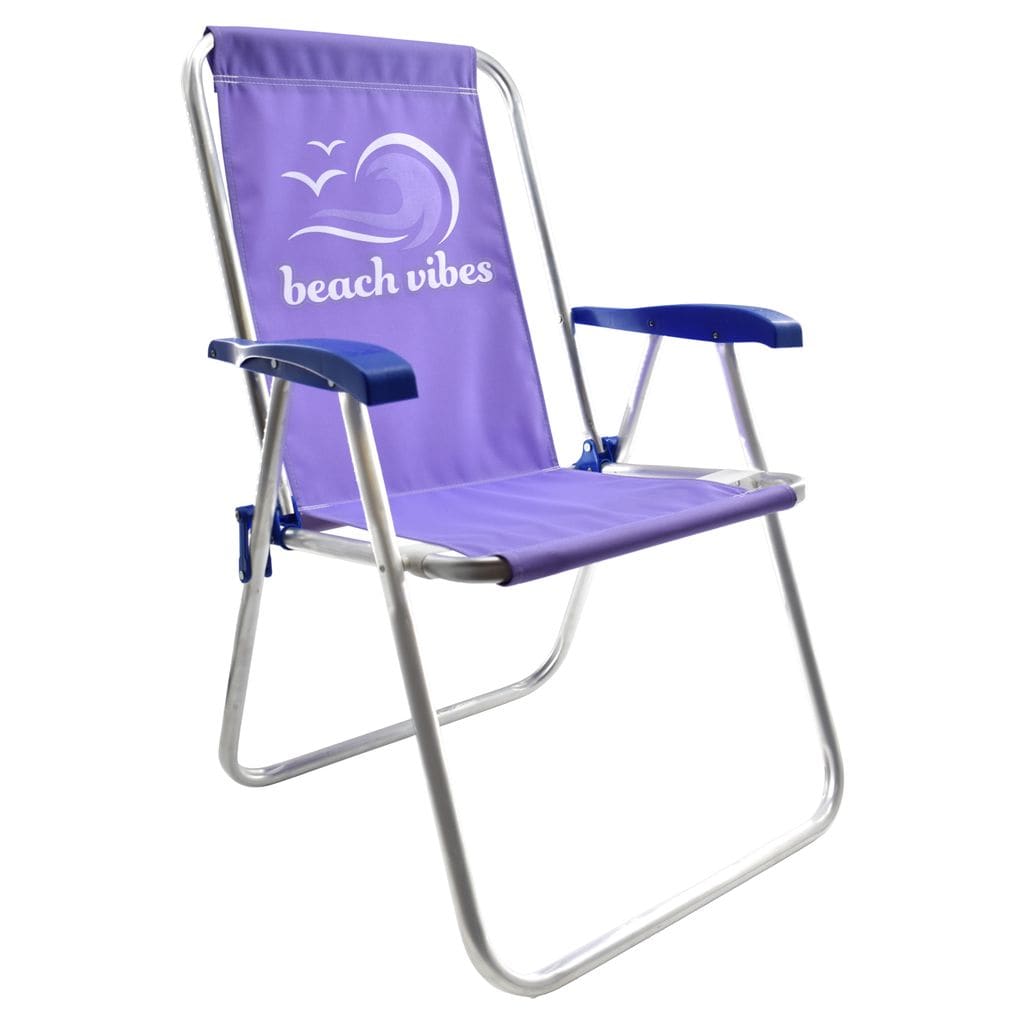 Bluewater Beach Polyester Multicolor Folding Beach chair Adjustable and ...