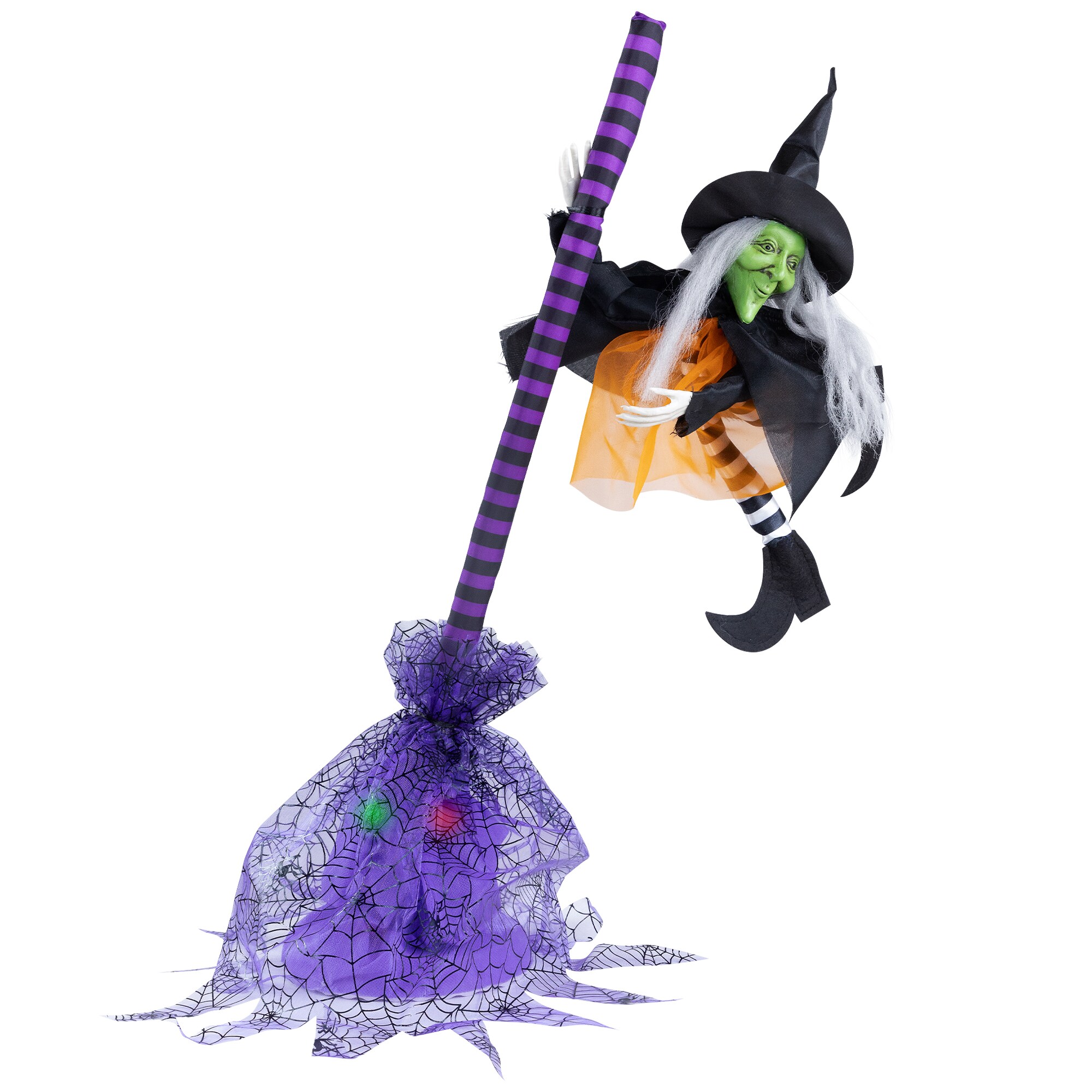 Northlight 25-in Freestanding Lighted Witch Figurine 35764791 at Lowes.com