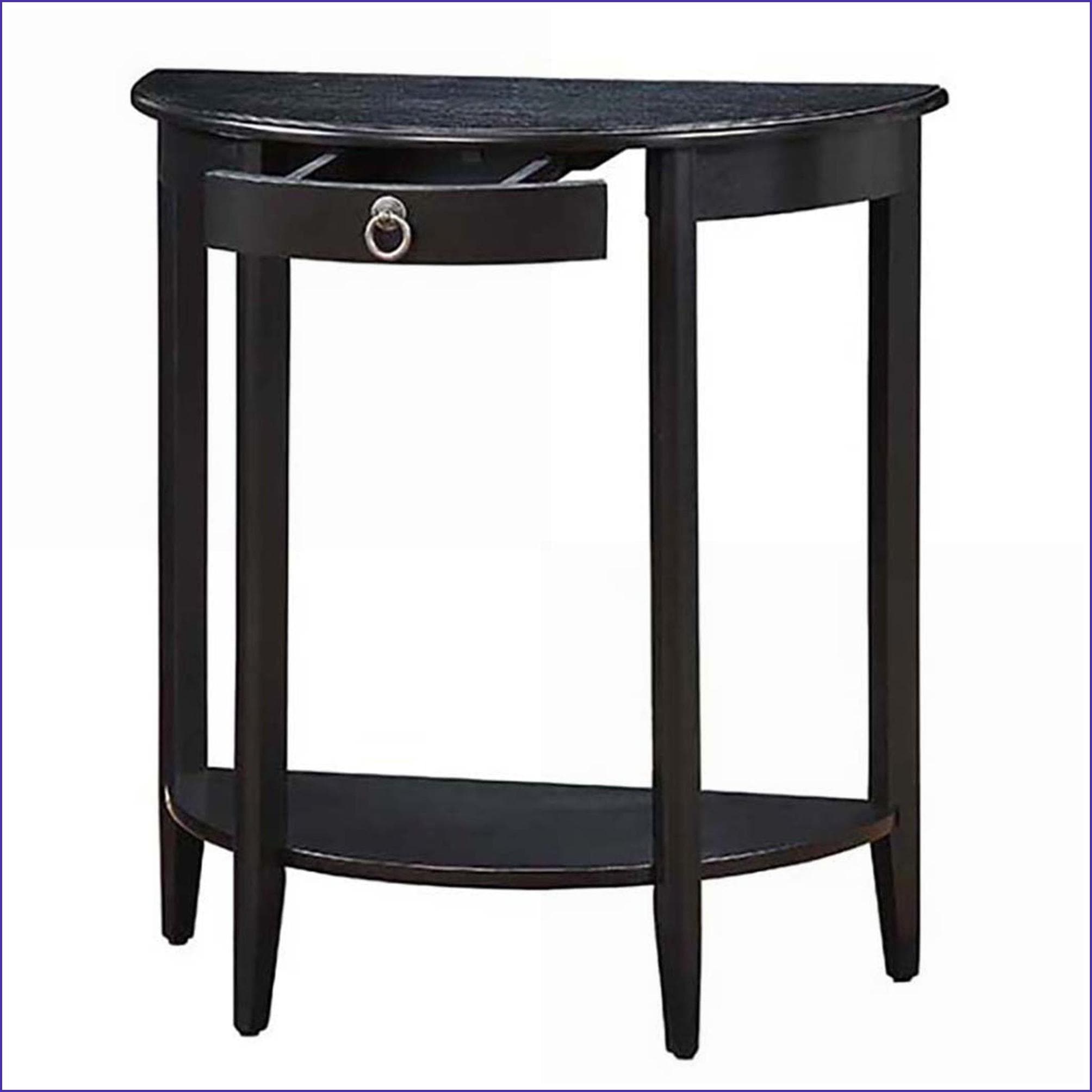 Watnature Elegant Black Wood Living Room Coffee Table with Bottom Shelf ...