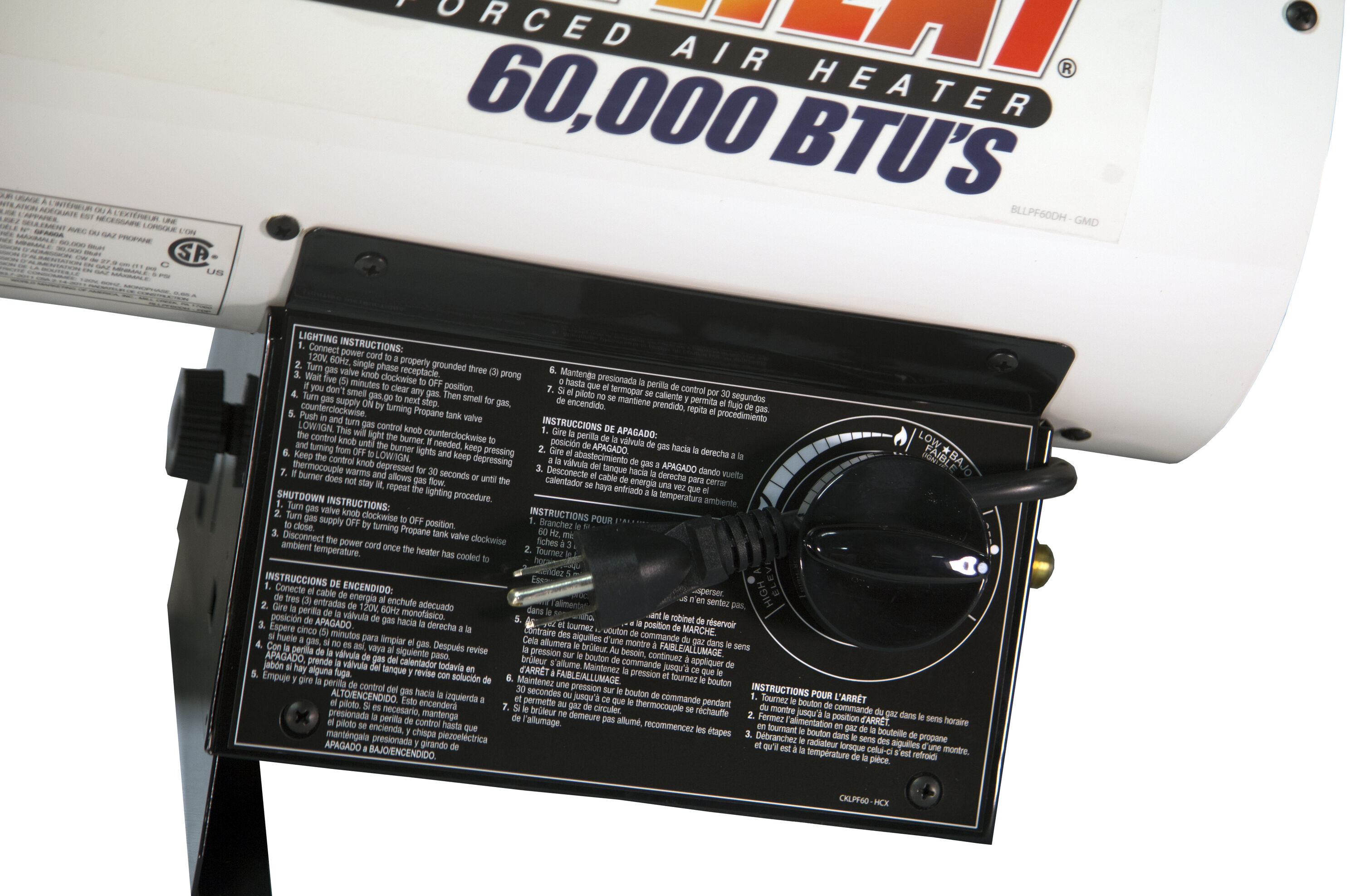Dura Heat 60000 -BTU Indoor/Outdoor Portable Forced air Propane Heater ...