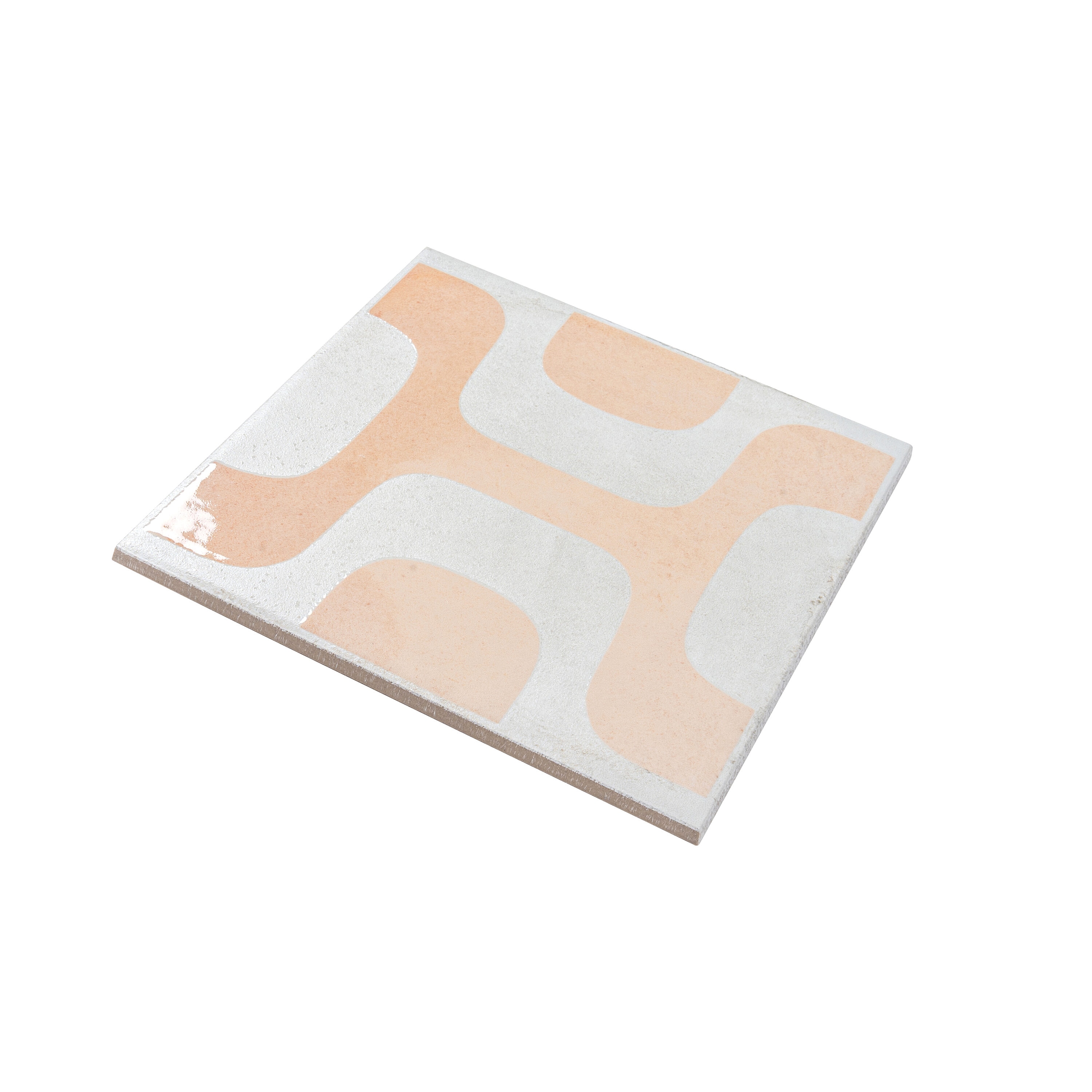 Apollo Tile Cadence White Faded Terracotta 8-in x 8-in Multi-finish ...