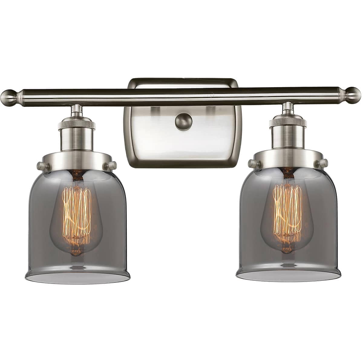Innovations Lighting 916-2W-SN-G53-LED Ballston Small Bell Bathroom ...
