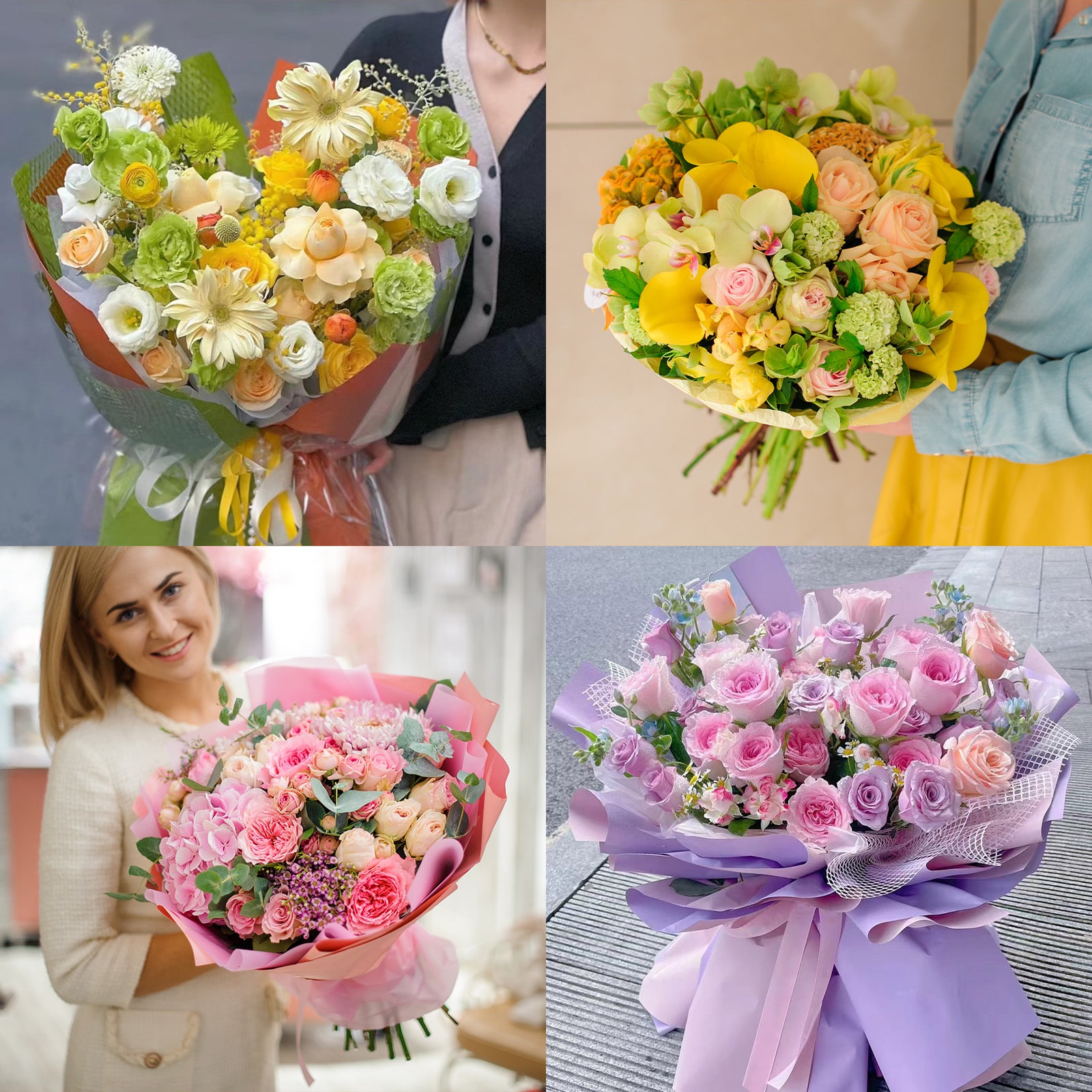 PATIKIL Flower Wrapping Mesh Paper 15ft Floral Bouquet Craft Packaging ...