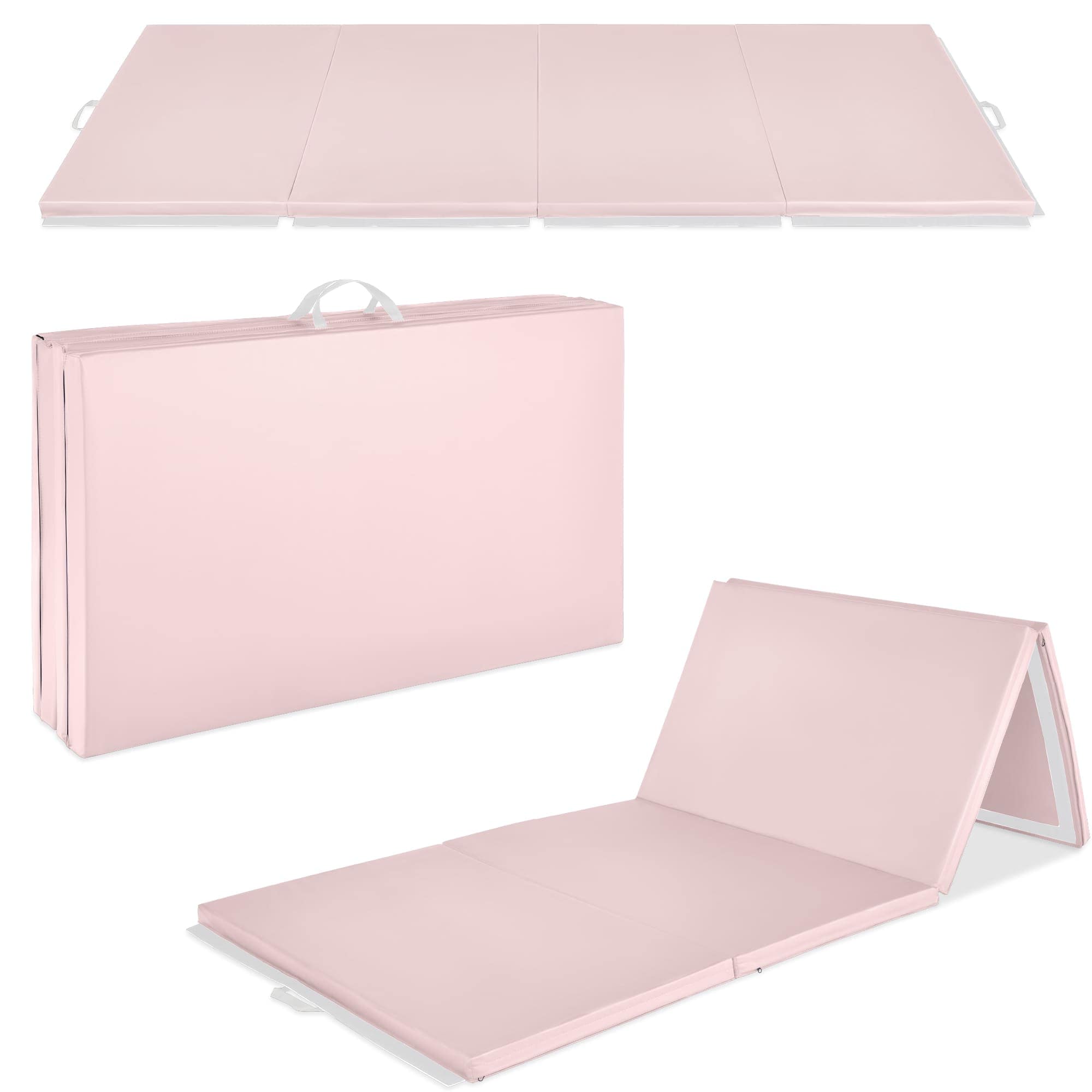 Best Choice Products 10ftx4ftx2in Folding Gym Mat 4-Panel Gymnastics ...