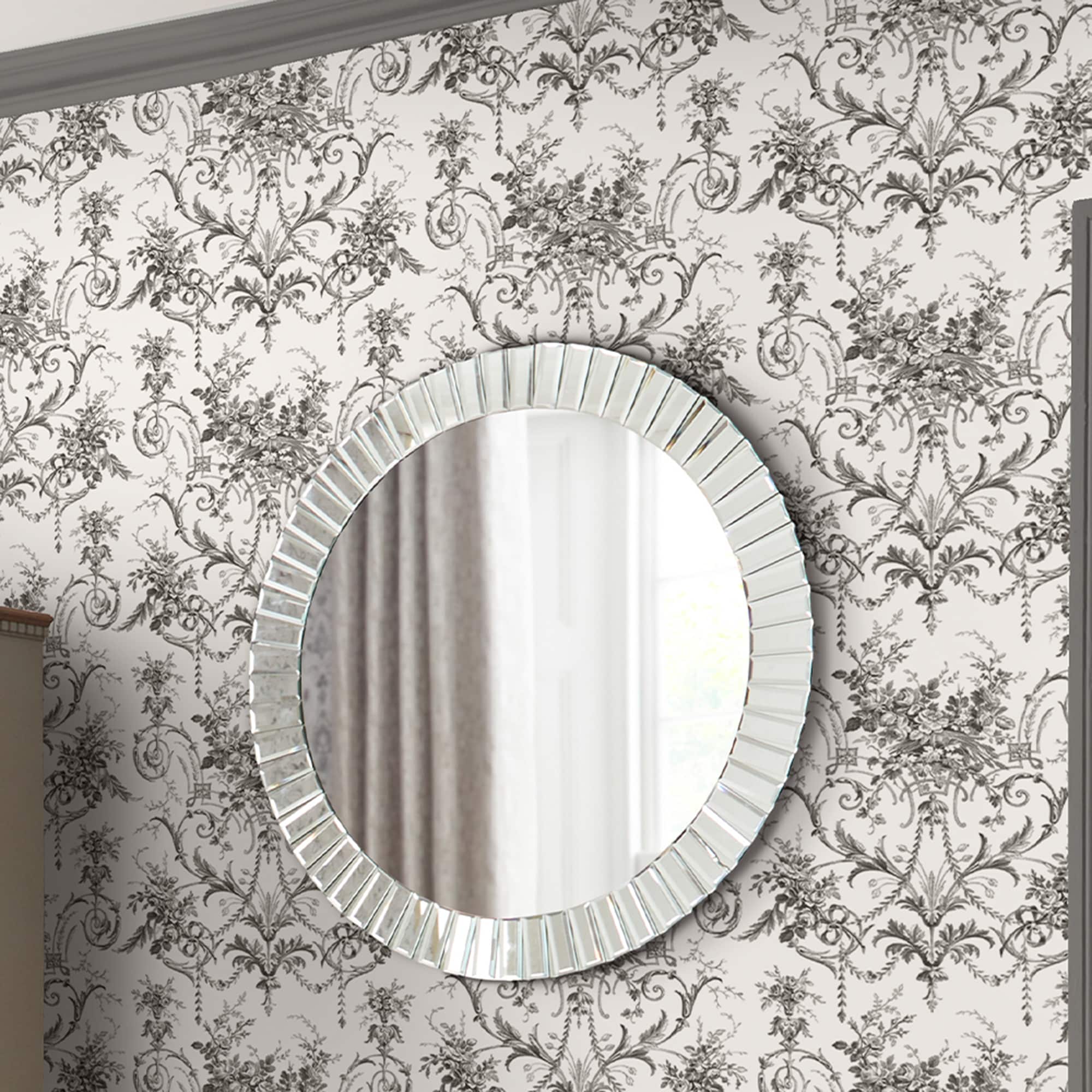 Laura Ashley 8-in Charcoal Grey Non-woven Damask 56-sq ft Unpasted ...