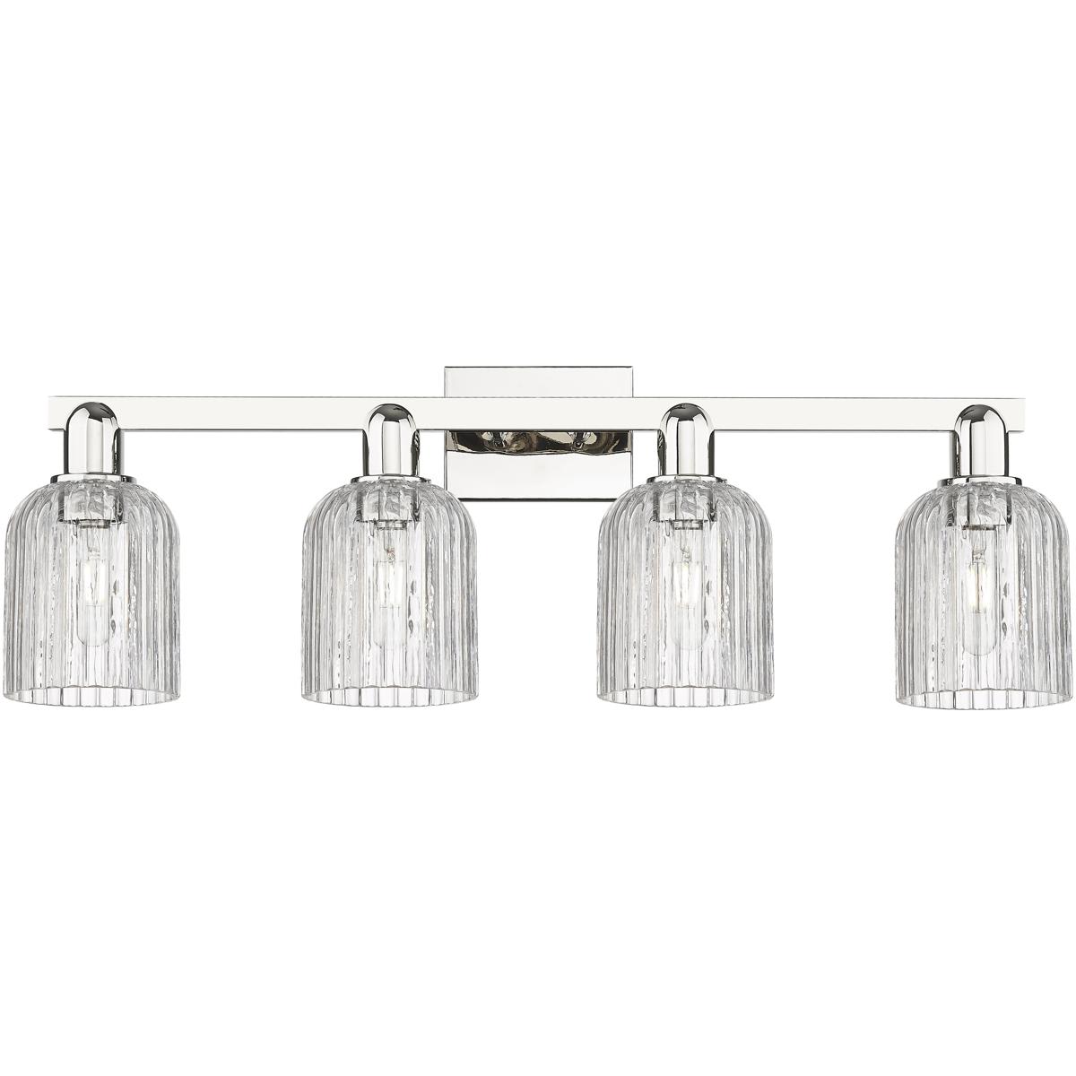 Innovations Lighting 716-4W-PN-G559-5CL Bridal Veil Bathroom Vanity ...