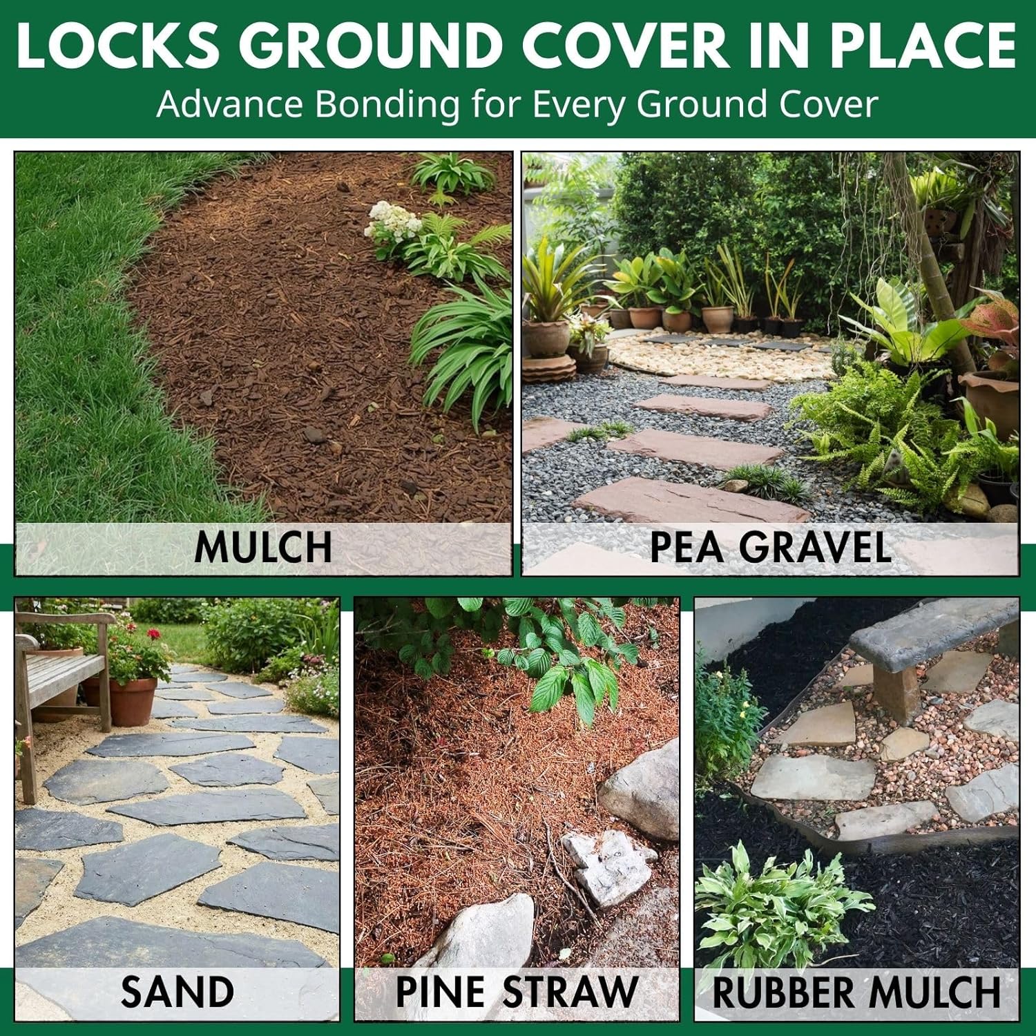 Best Garden Landscape and Mulch Bond Pea Gravel Sand Rock Wood and ...