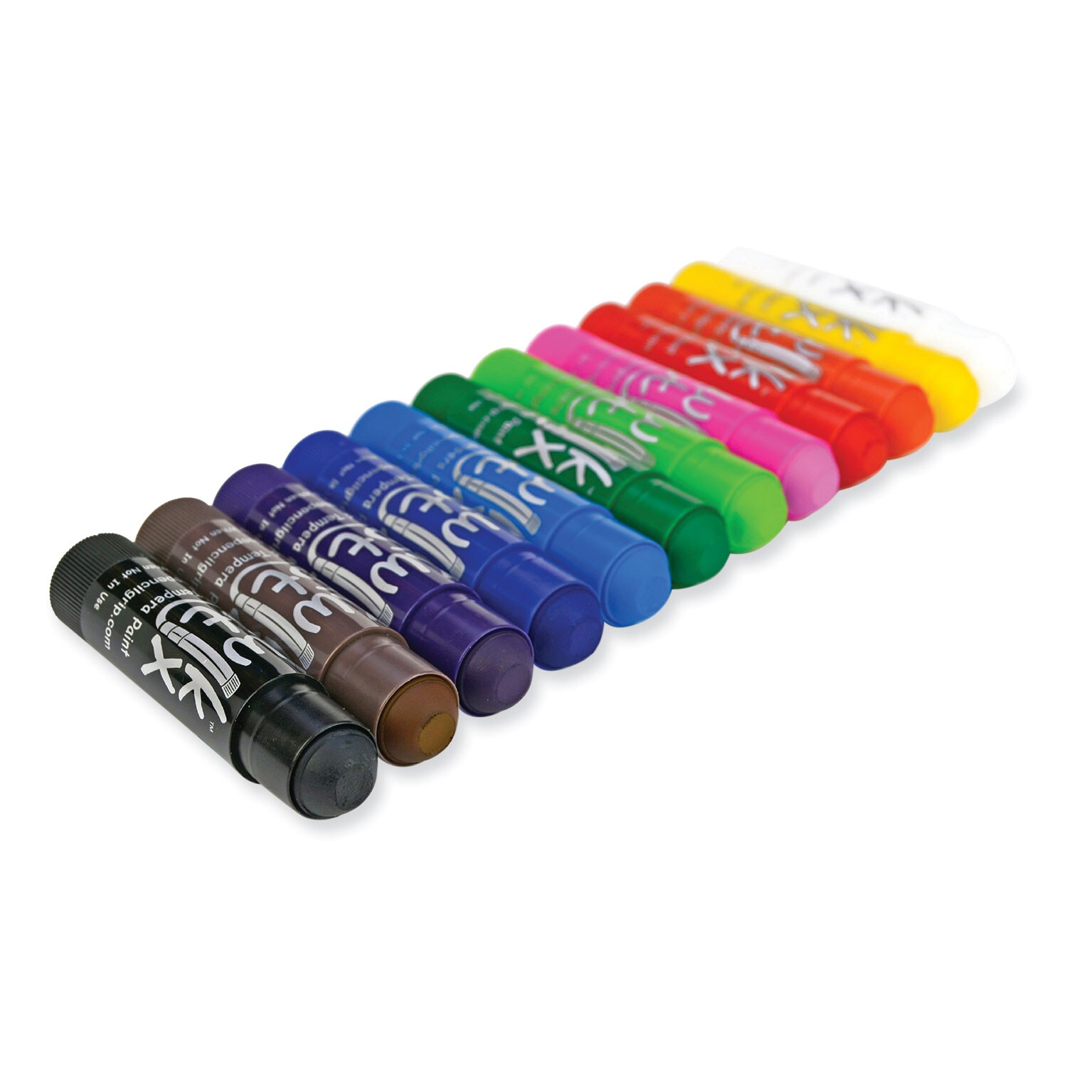 Kwik Stix Tempera Paint Sticks Regular Size 0.7 x 3.5 12 Assorted ...
