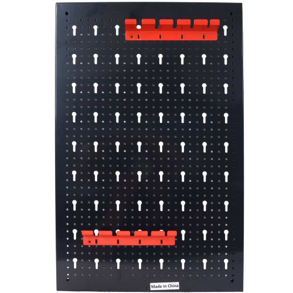 HomLux 4ft Metal Pegboard Wall Organizer Garage Tool Storage System ...
