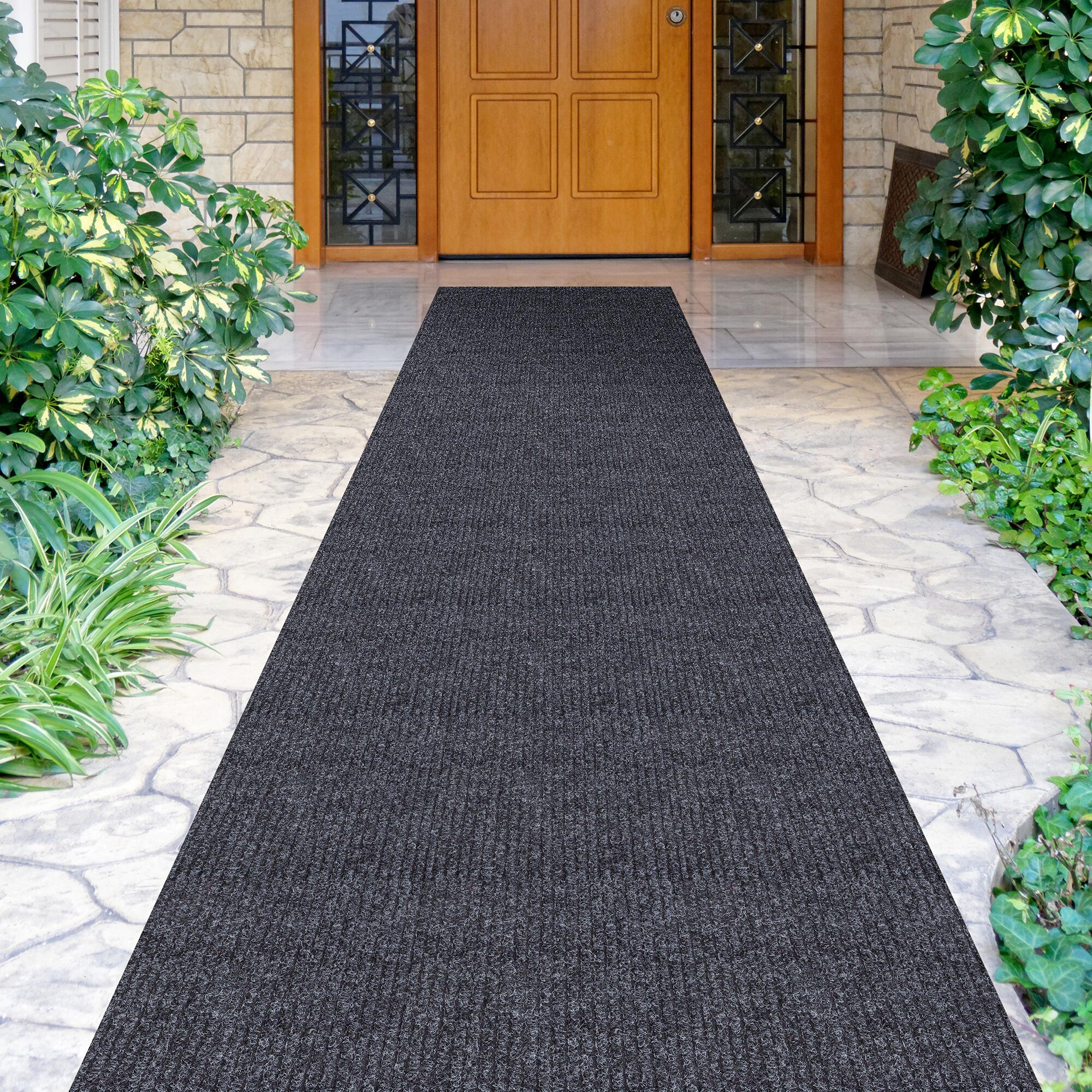 Ottomanson Extra Long Hallway Runner Utility 3 X 13 (ft) Black Indoor ...