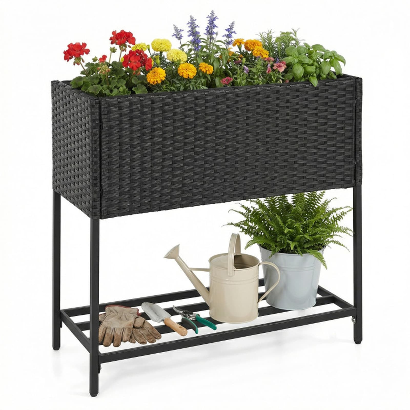 PE rattan Raised Planter Boxes Near Me at Lowes.com