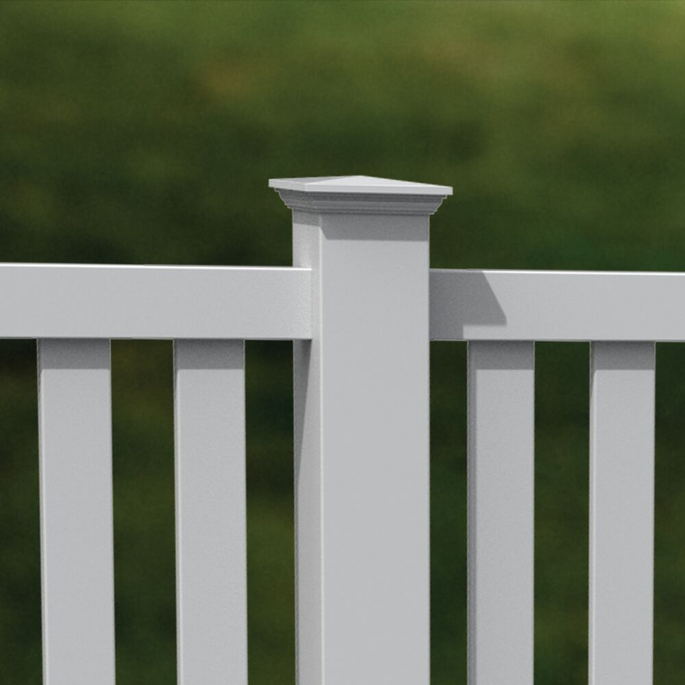 Freedom 6-in x 6-in White Vinyl Deck Post Cap in the Deck Post Caps ...