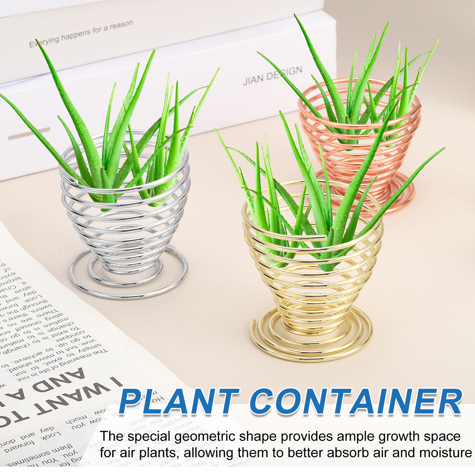 Unique Bargains 6pcs Air Plant Holder Makeup Sponge Drying Holder Rack ...