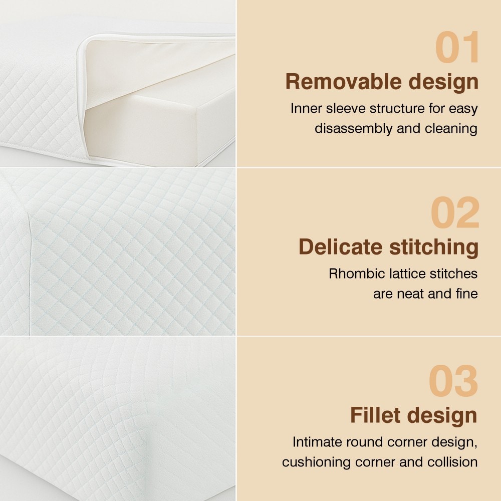 KERDOM Twin Memory Foam Mattress Soft Filled With Cotton Mattress ...