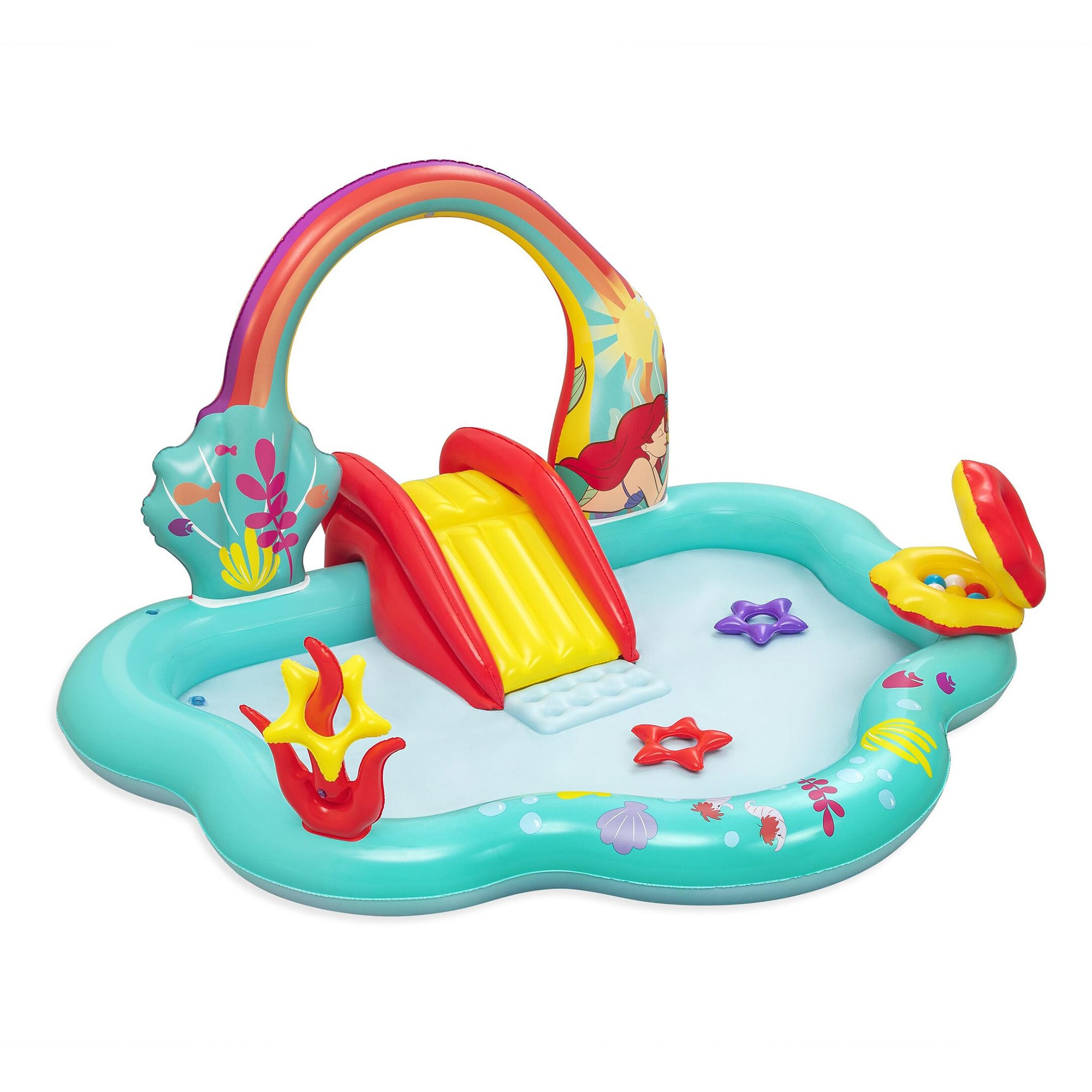 Disney Little Mermaid Inflatable Kids Water Play Center Backyard ...