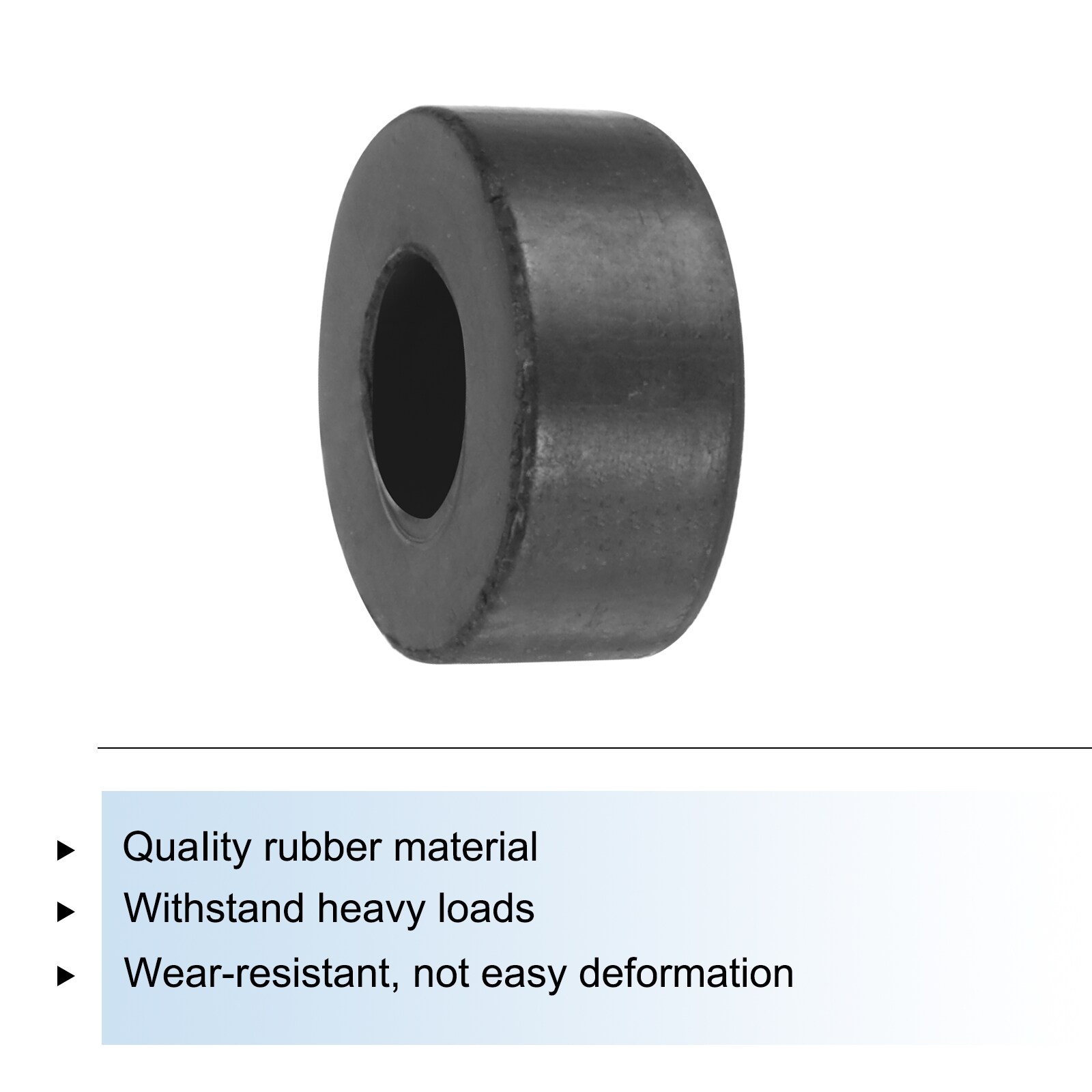 Unique Bargains 24pcs Rubber Spacers 11mm OD 5mm ID 5mm Height Round ...