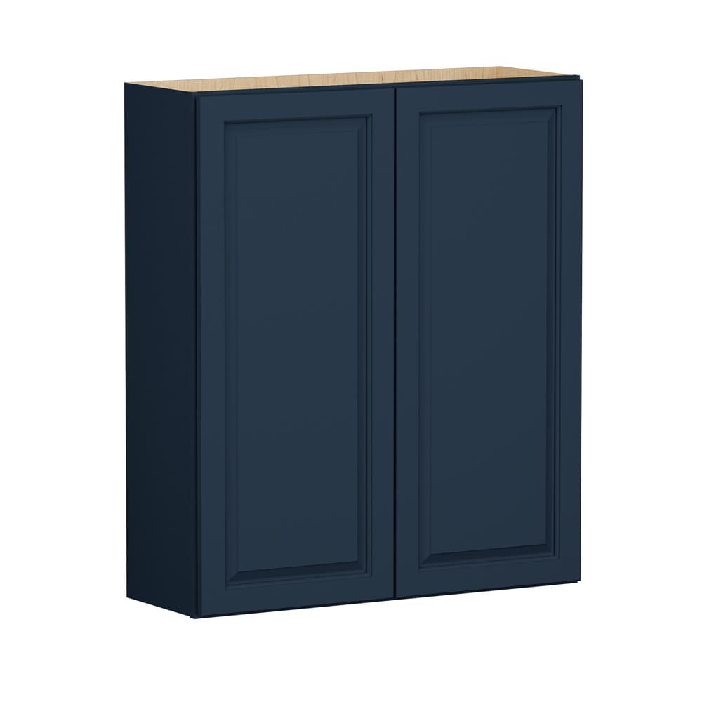 Shenandoah Stemson 36-in W x 42-in H x 12-in D Navy Painted Wall Fully ...